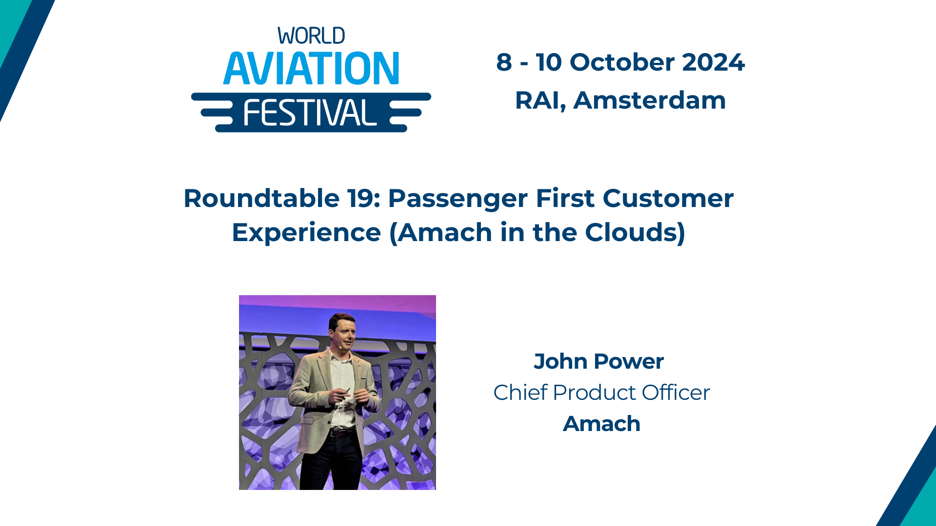 Roundtable19: Passenger First Customer Experience (Amach in the Clouds)