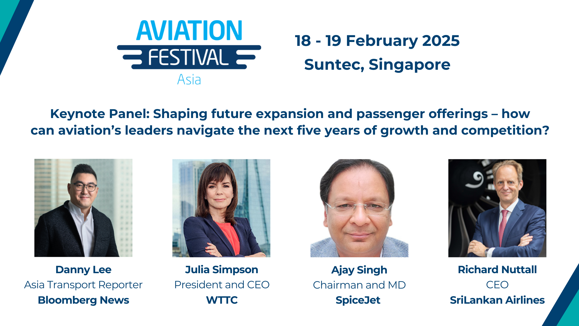 Keynote Panel: Shaping future expansion and passenger offerings – how can aviation’s leaders ...