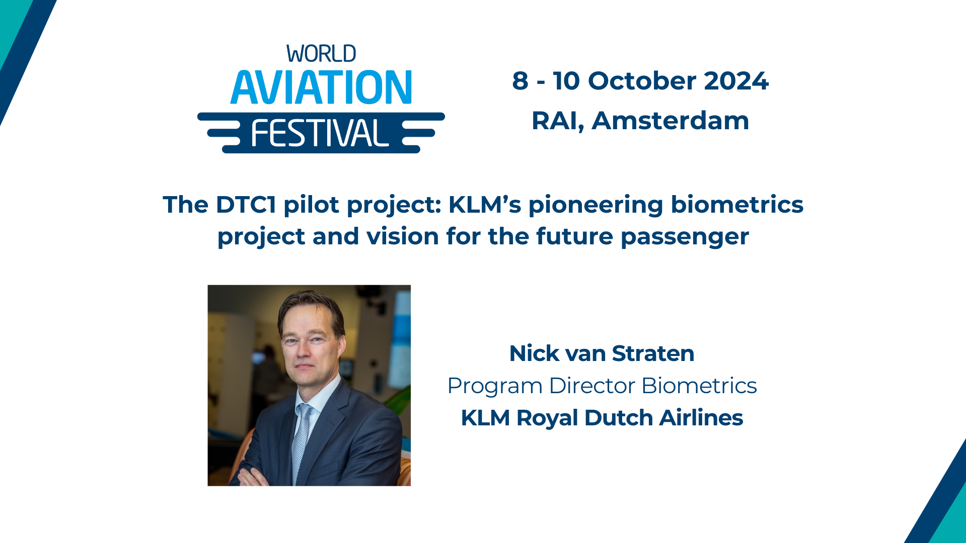 The DTC1 pilot project: KLM’s pioneering biometrics project and vision for the future passenger