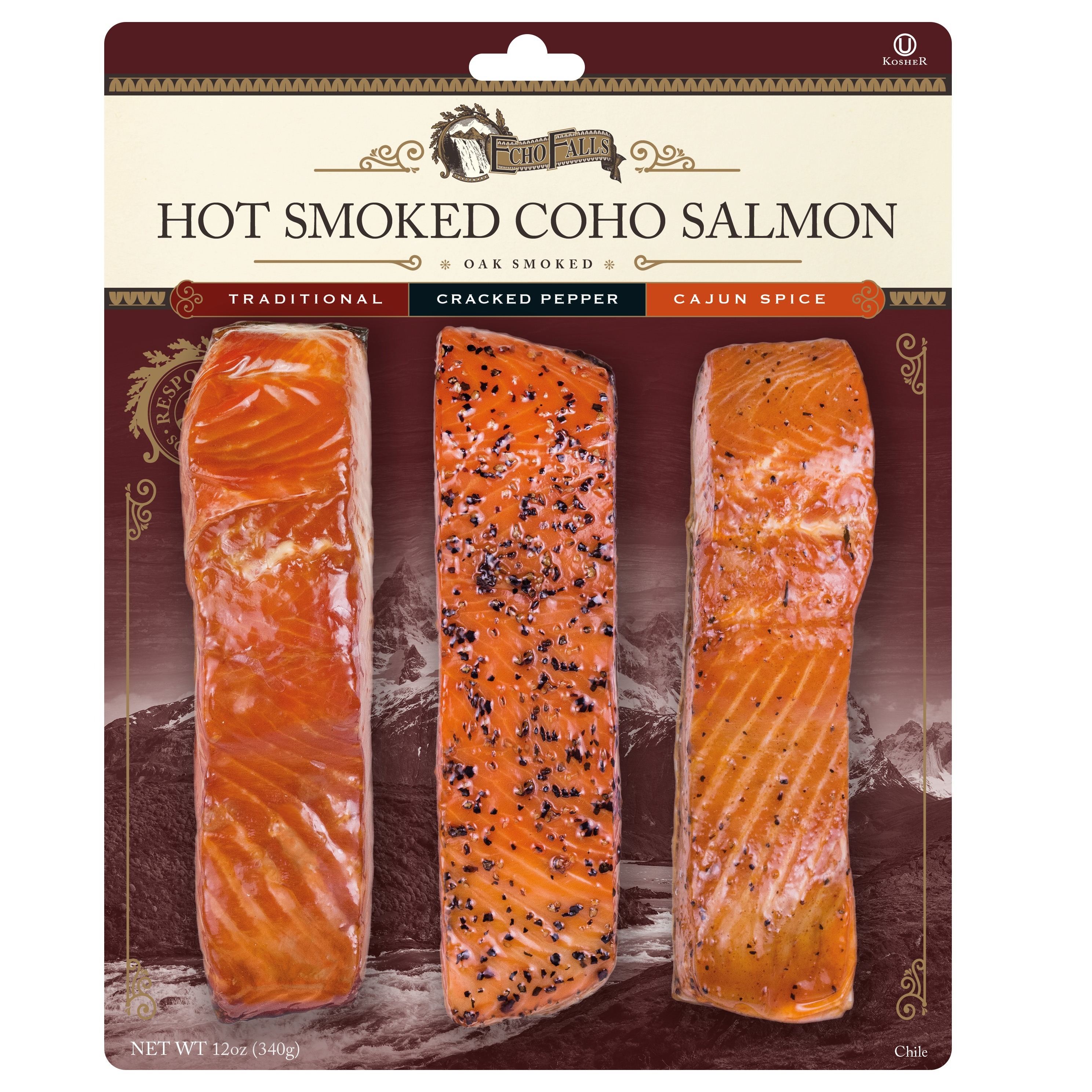 Echo Falls Hot Smoked Coho Salmon - Trio