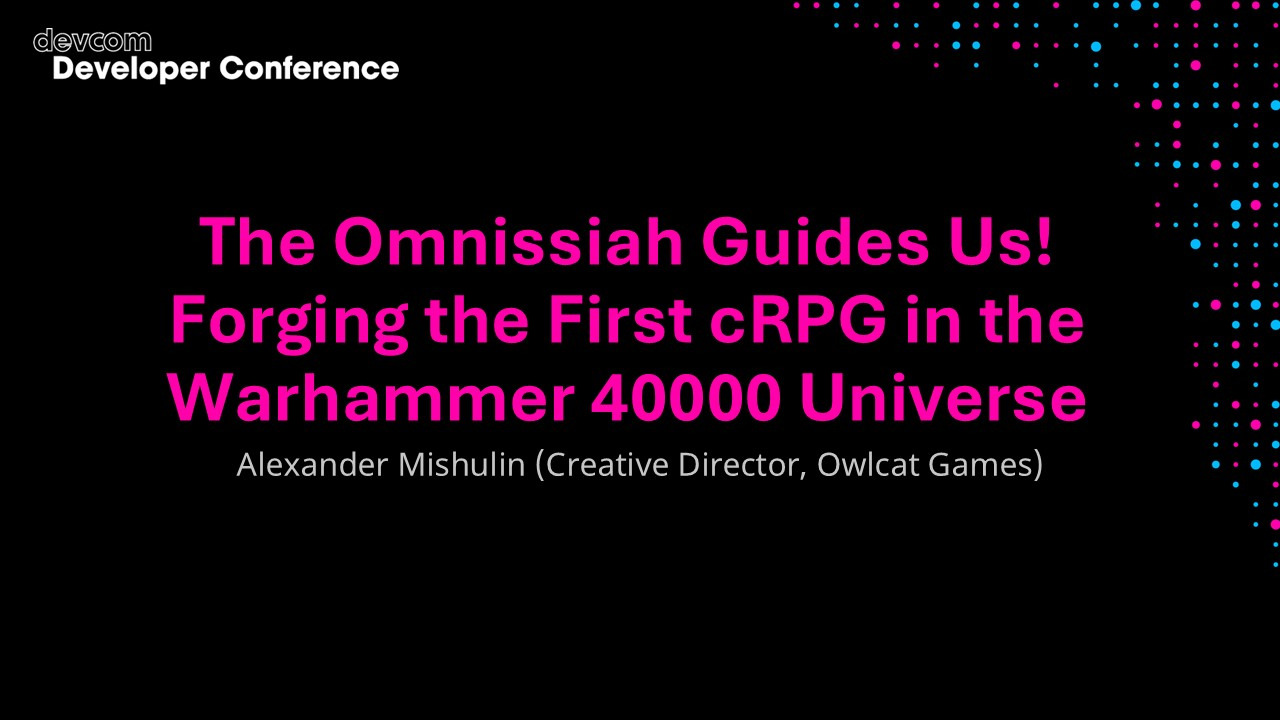 The Omnissiah guides us! Forging the First cRPG in the Warhammer 40000 ...