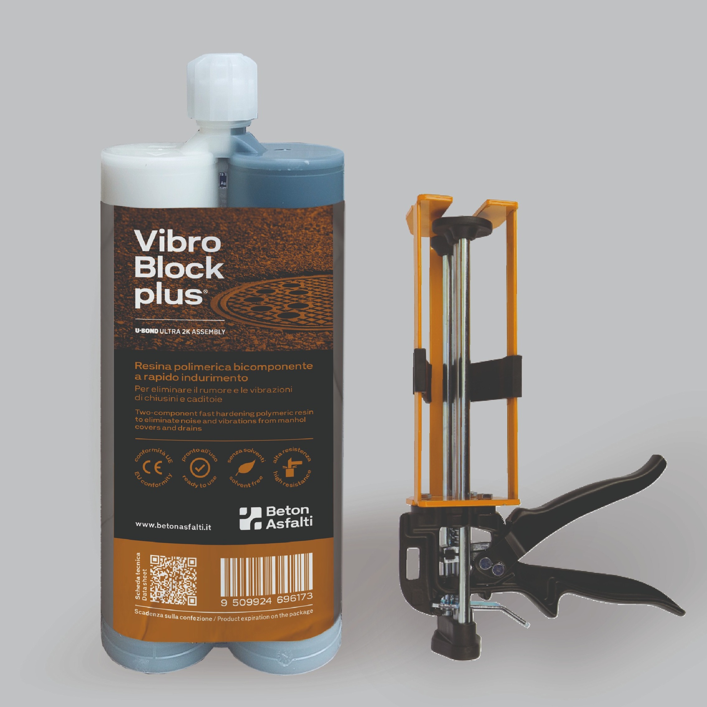 Resina poliuretanica bicomponente VibroBlock plus e ultra