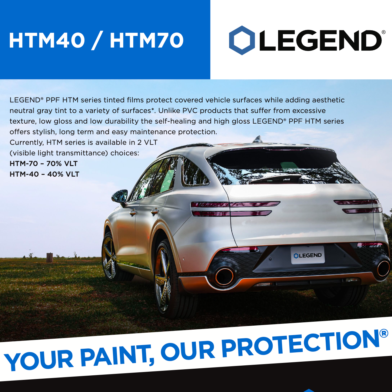 LEGEND HTM Tinted PPF Paint Protection FIlm / Lackschutzfolie