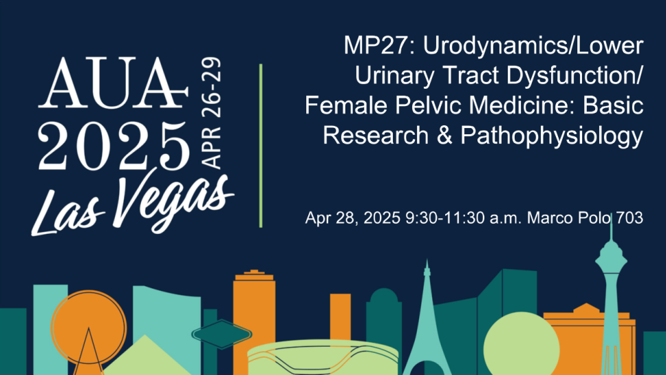 MP27: Urodynamics/Lower Urinary Tract Dysfunction/Female Pelvic ...