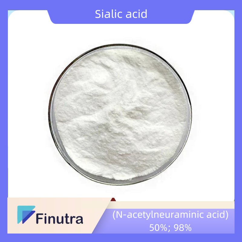 Sialic acid (N-acetylneuraminic acid) 50%; 98%