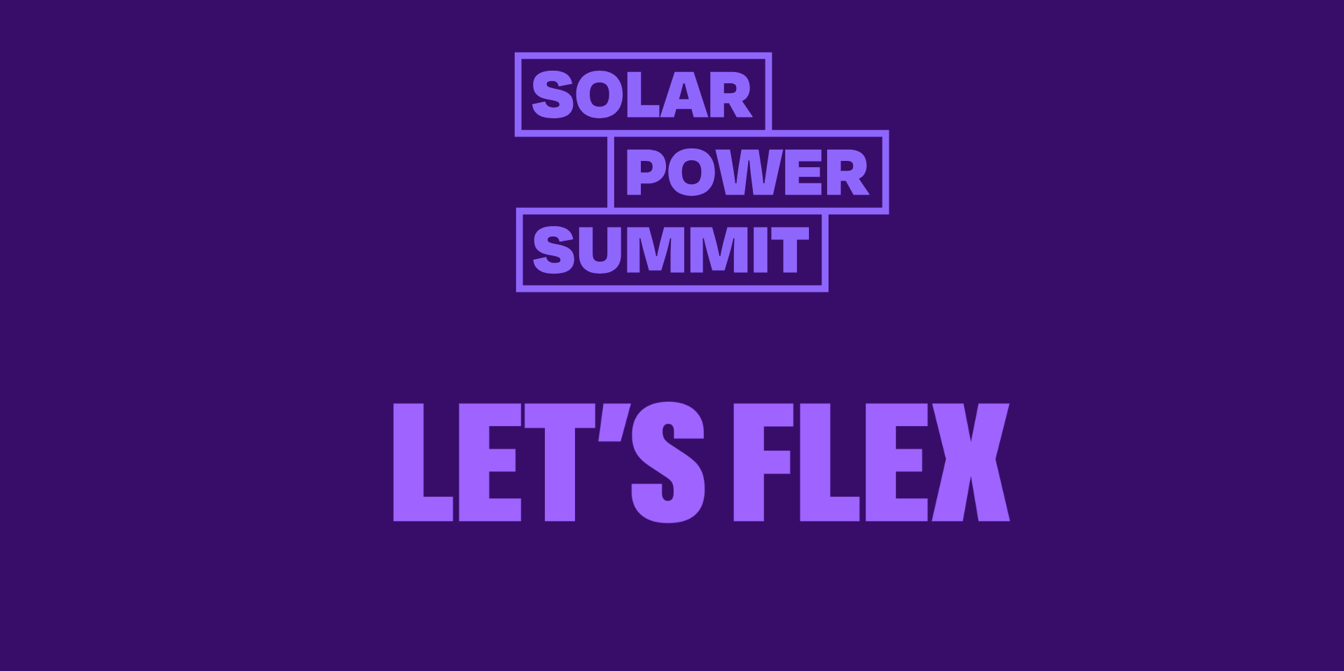 SolarPower Summit 2025: Let’s Flex! | SPSummit