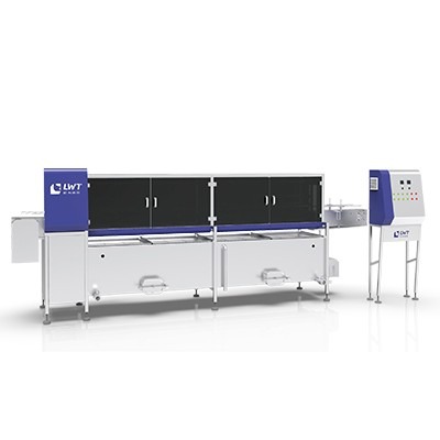 Filled can washing machine