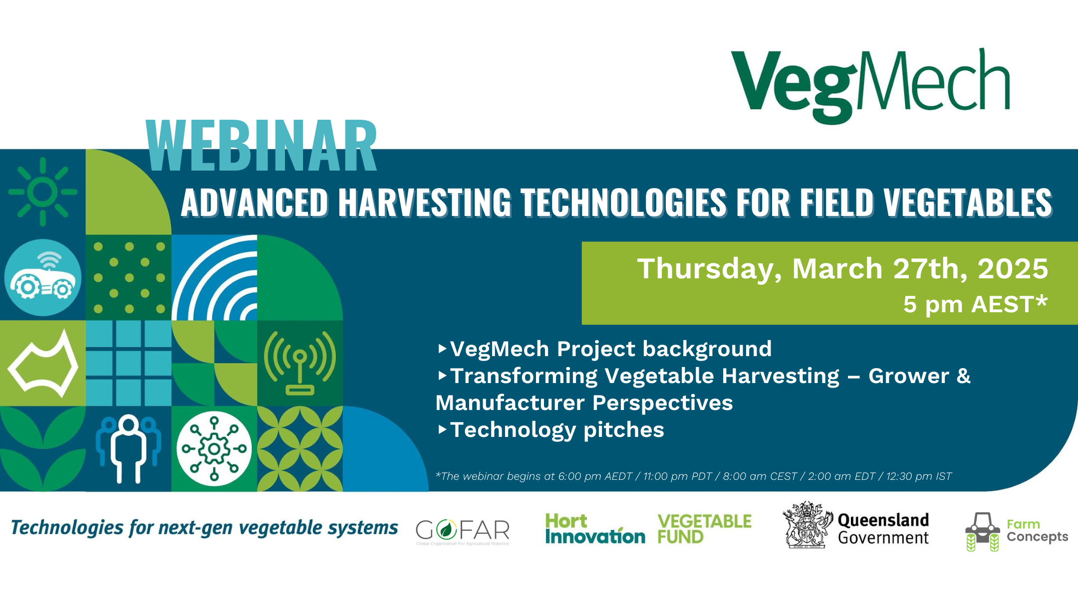 Advanced harvesting technologies for field vegetables