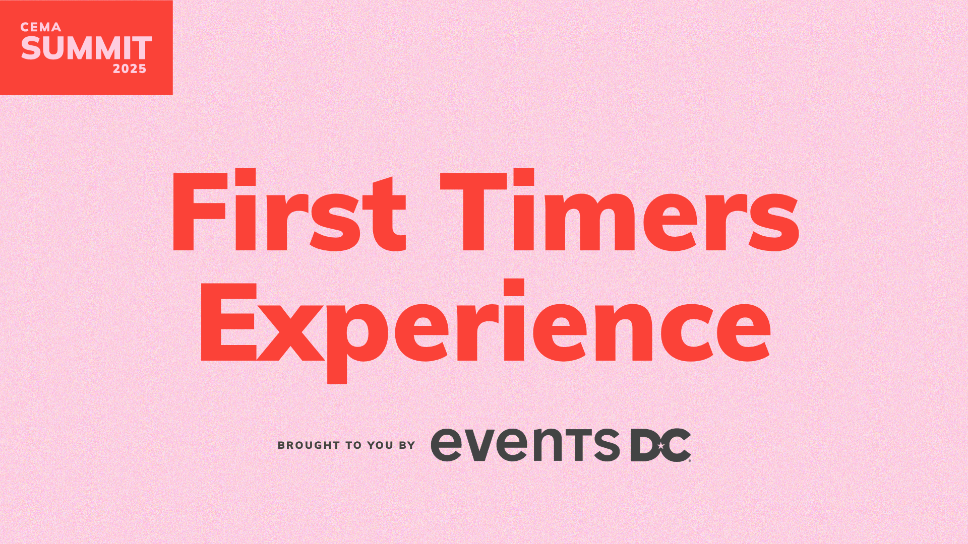 First Timers Experience