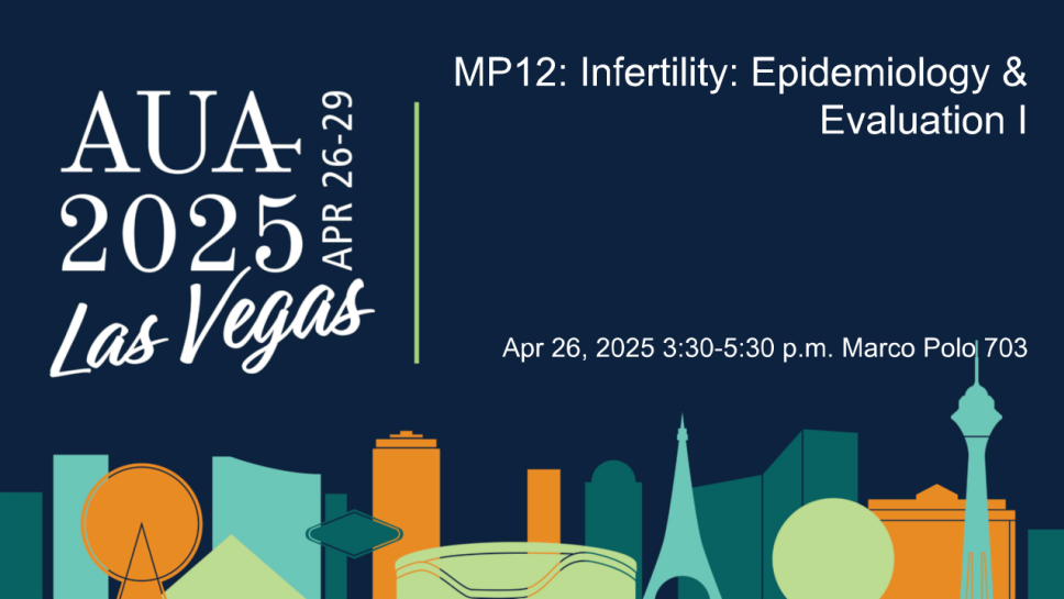 MP12: Infertility: Epidemiology & Evaluation I