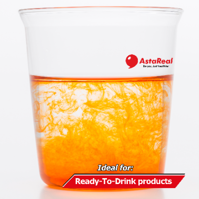 AstaReal® Astaxanthin water soluble CLEAR emulsion & Cold Water Soluble ...