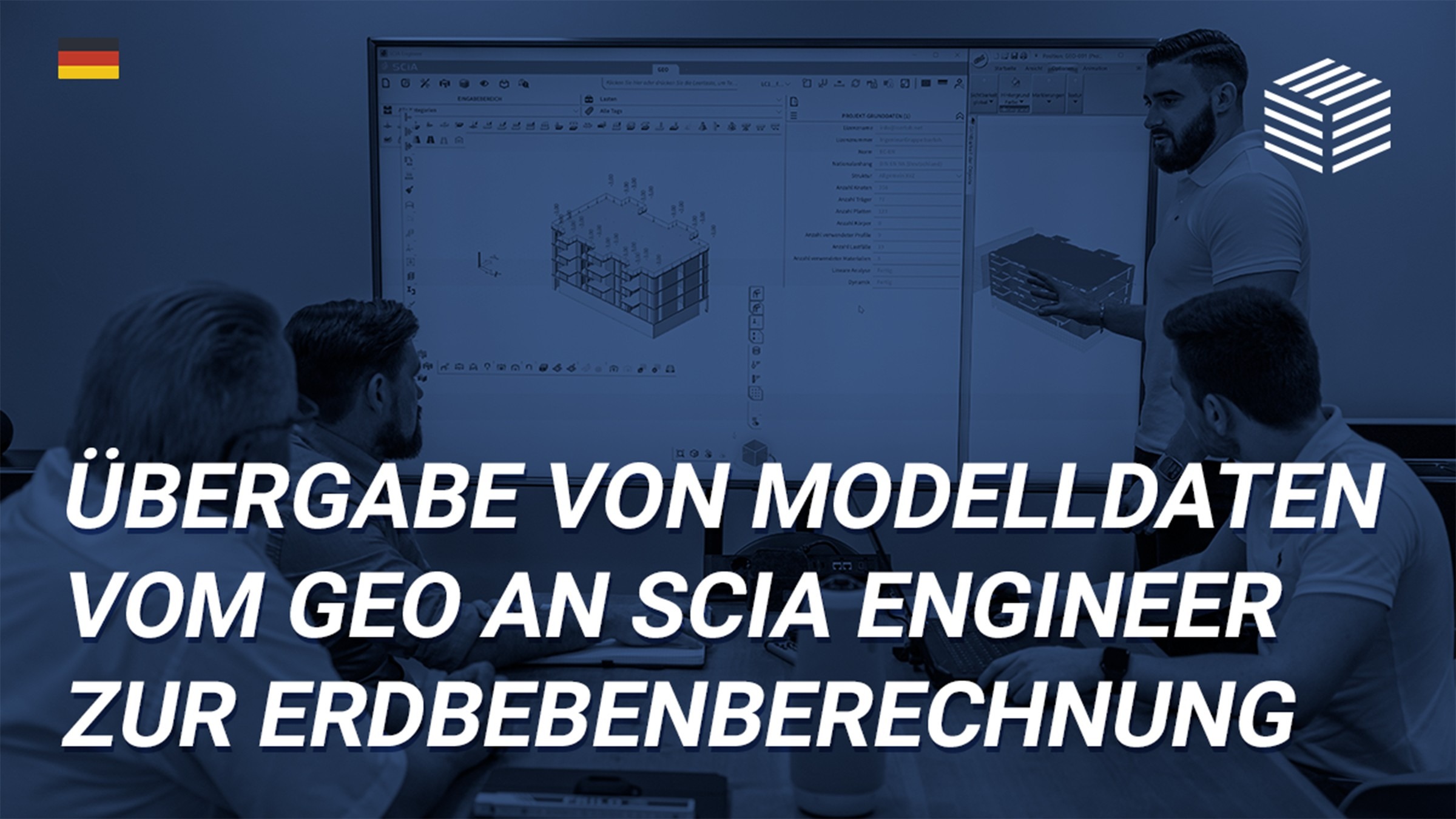 FRILO & SCIA | Transfer of model data from GEO to SCIA for earthquake ...