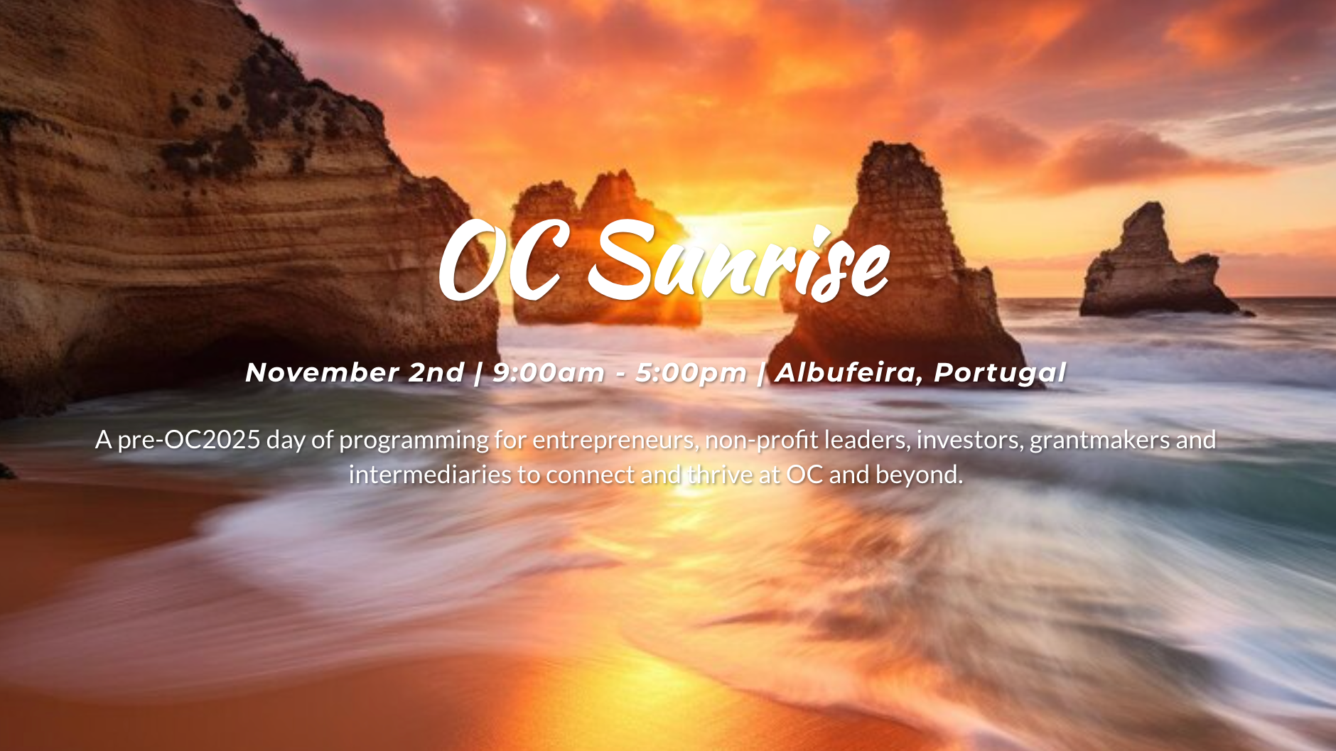 OC Sunrise: Pre-OC2025 Day (separate registration required)