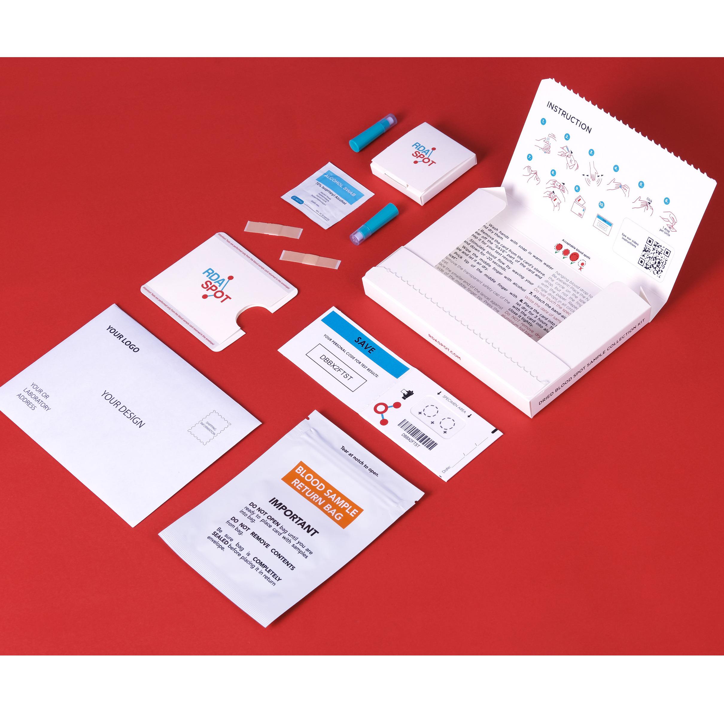 Fully customised DBS sample collection kits