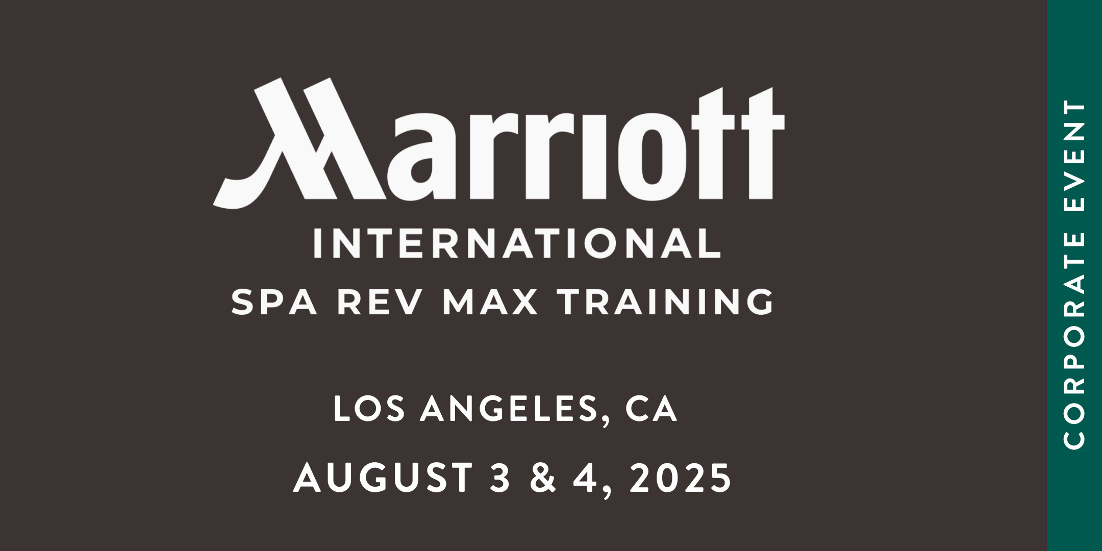 2025 Marriott International Spa Rev Max Training | SpaPro by Live Love Spa