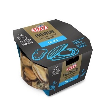 Cold-Smoked Mussels in Oil