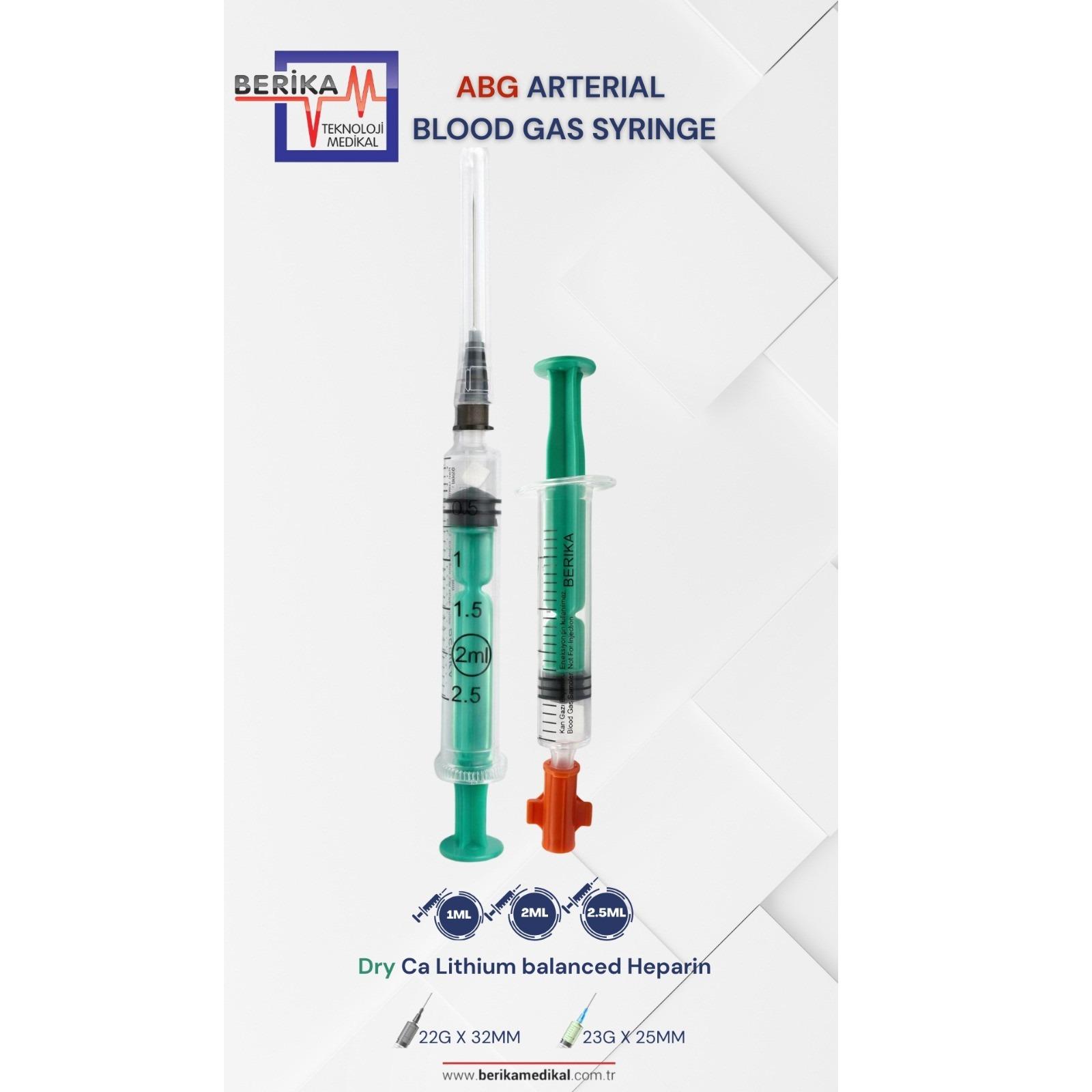 Arterial Blood Collection Syringe (ABG blood gas syringe)