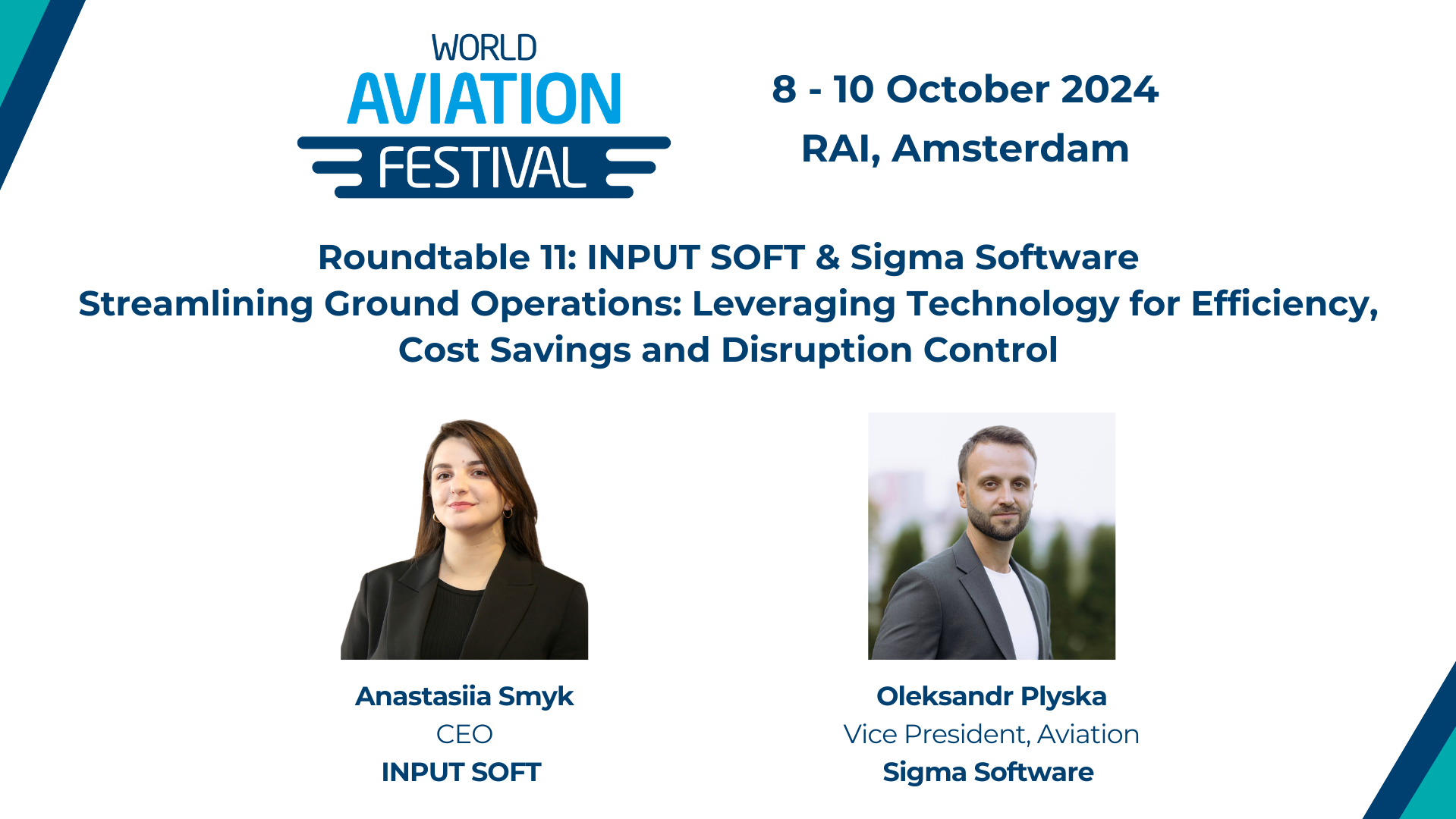 Roundtable11: INPUT SOFT & Sigma Software - Streamlining Ground Operations: Leveraging ...