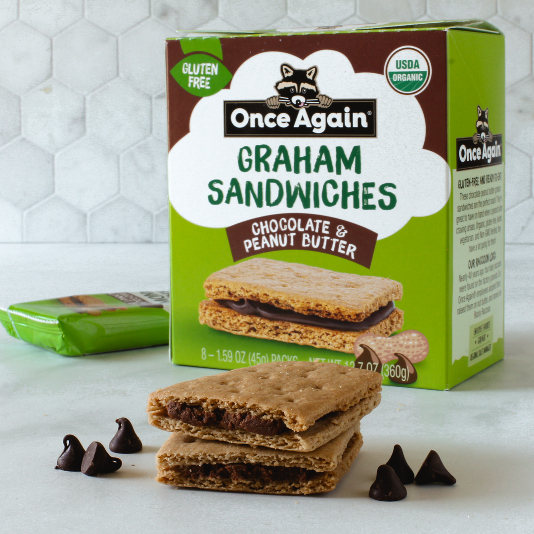 New Chocolate & Peanut Butter Graham Sandwiches