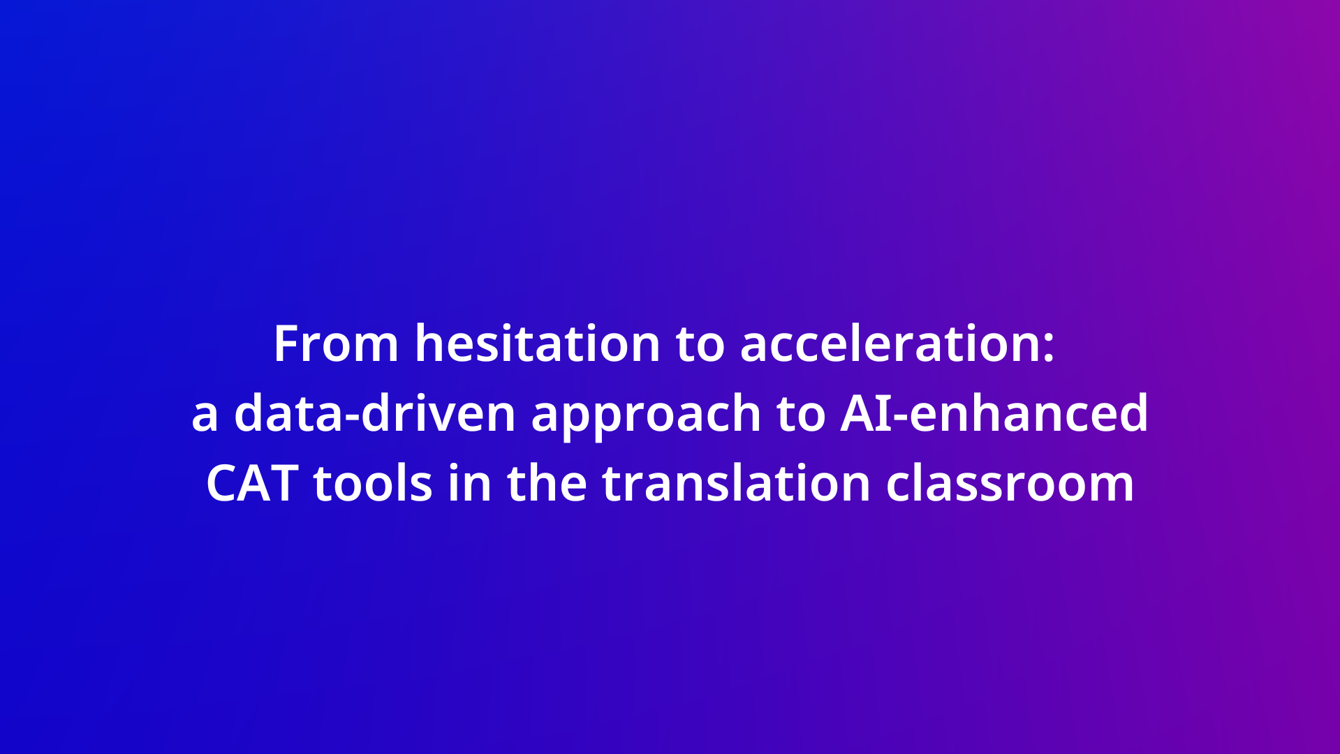 From hesitation to acceleration: a data-driven approach to AI-enhanced ...