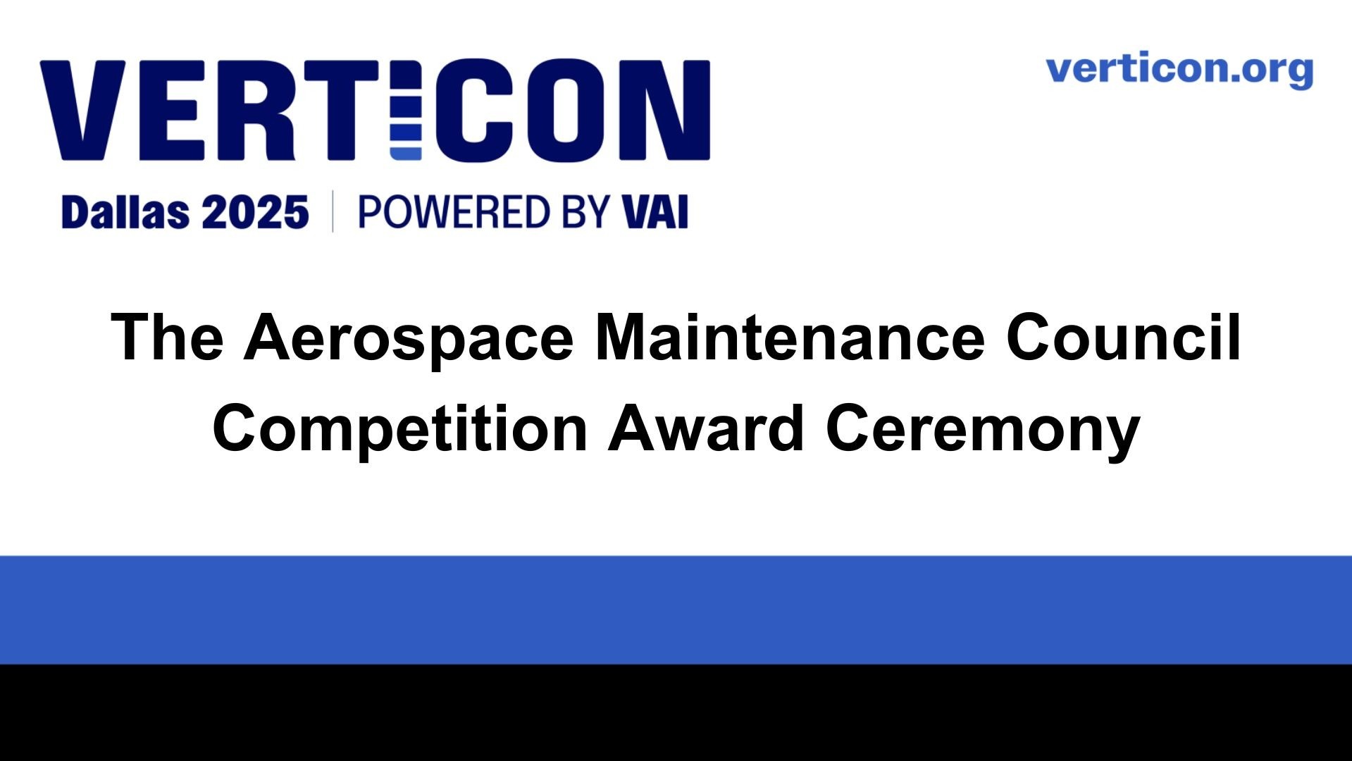 The Aerospace Maintenance Council Competition Award Ceremony