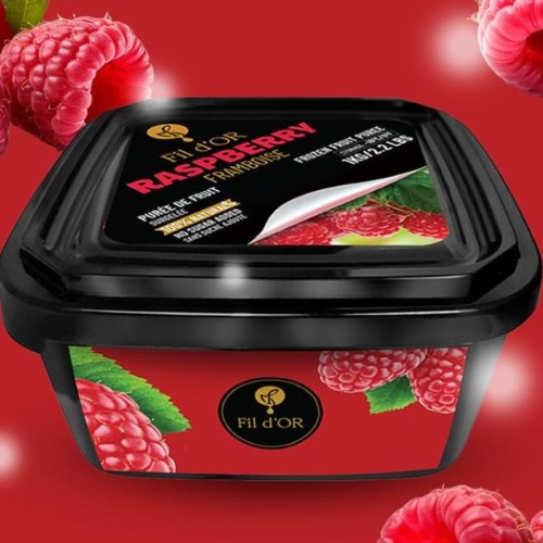 Raspberry puree no sugar added Fil d'Or