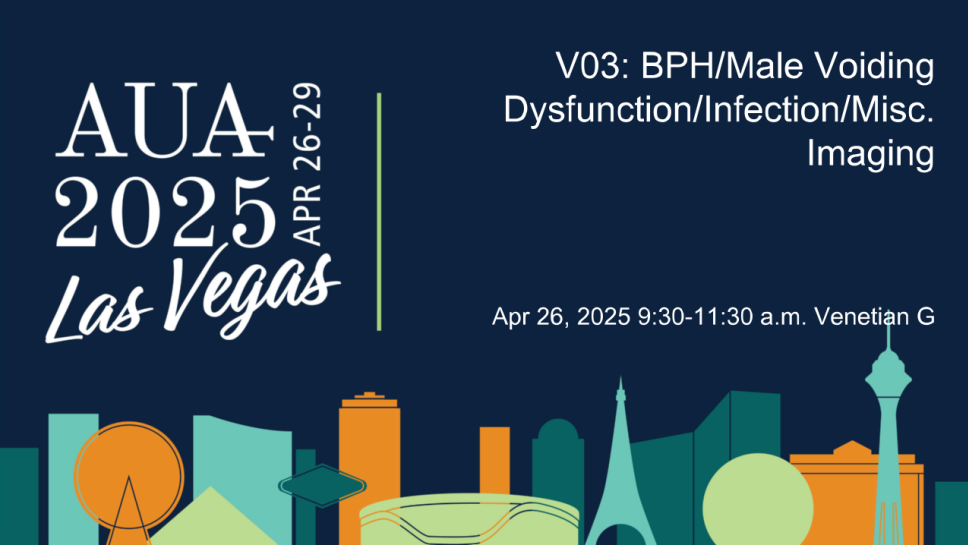 V03: BPH/Male Voiding Dysfunction/Infection/Misc. Imaging