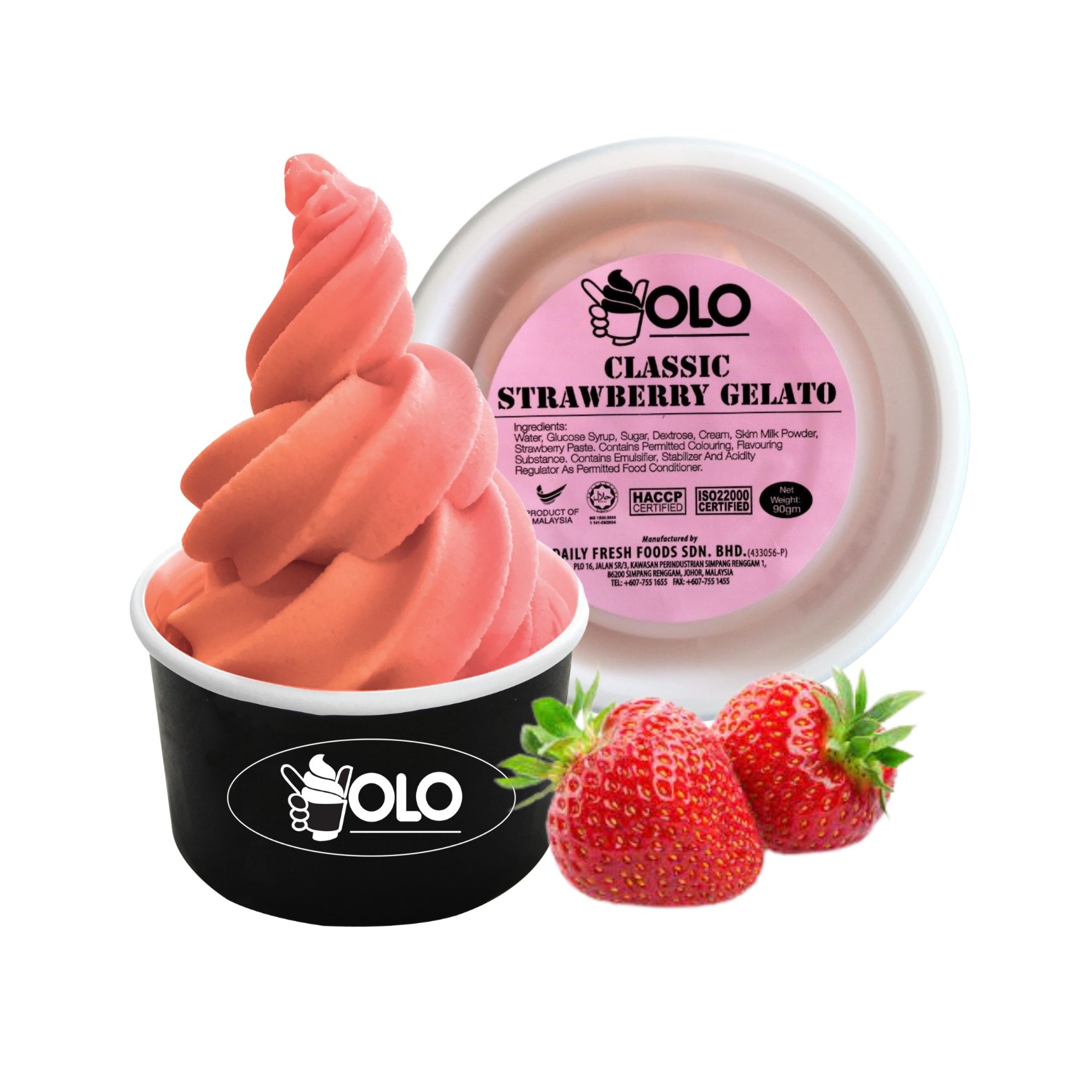 YOLO Strawberry Gelato 90g