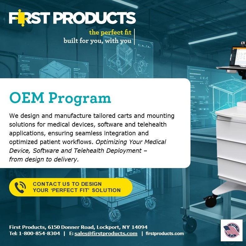 Custom Mobile Medical Carts - OEM Program - First Products