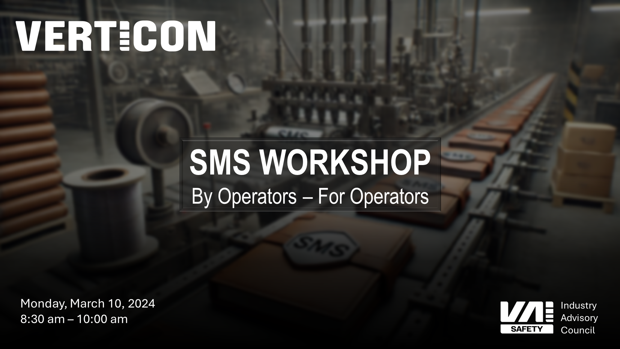 VERTICON SMS Workshop