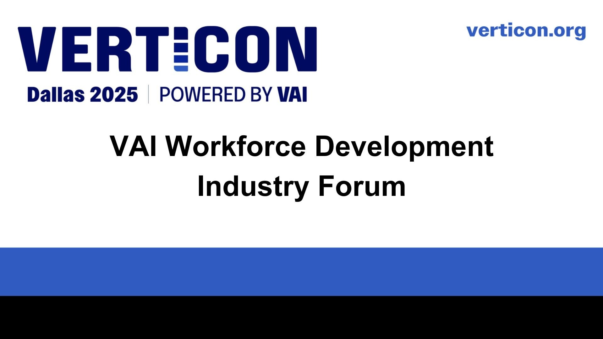 VAI Workforce Development Industry Forum