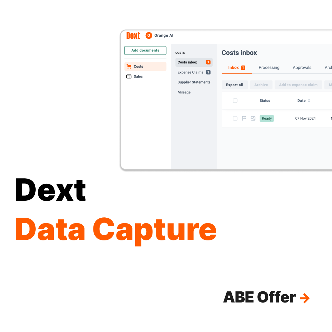 Get 33% off 3 month Dext Data Capture