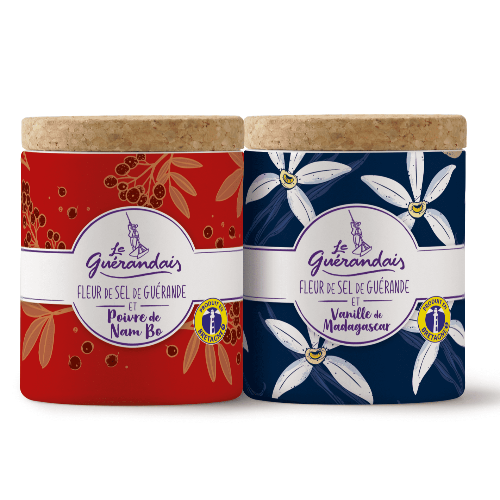Duo Fleur de sel poivre de Nam Bo et Vanille de Madagascar