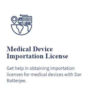 Medical Device Importation License