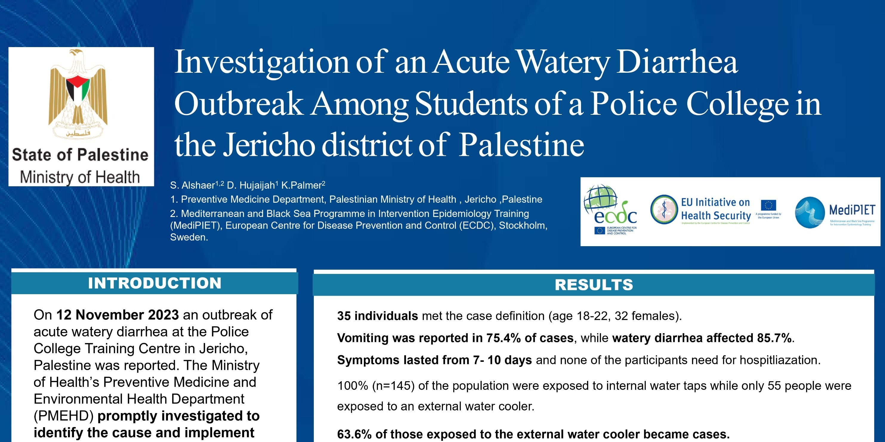 2e - Investigation of an acute watery diarrhea outbreak among students ...