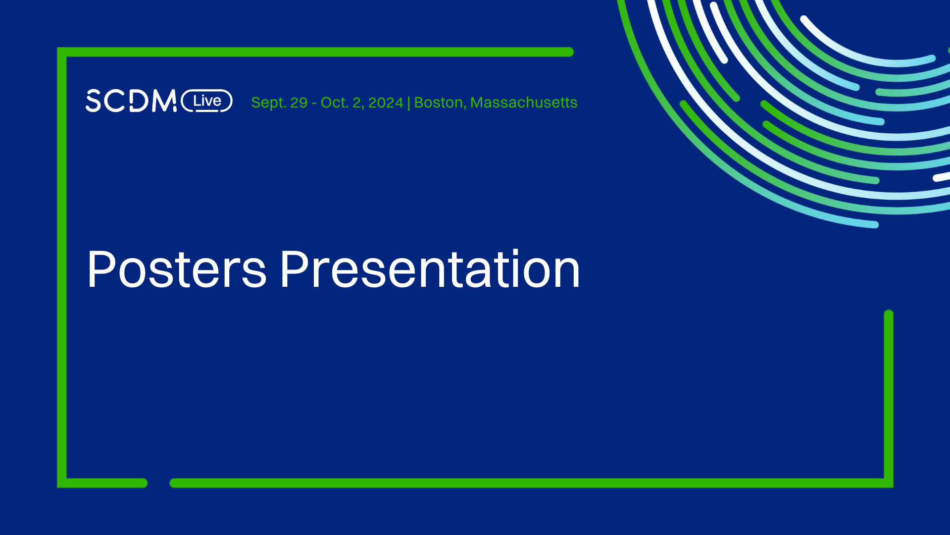 Poster Presentations