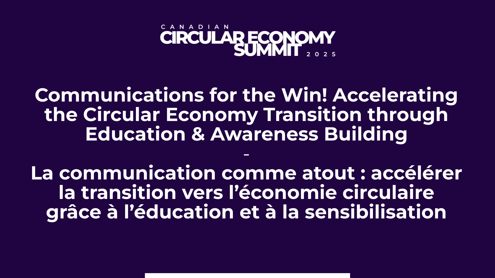 Communications for the Win! Accelerating the Circular Economy ...