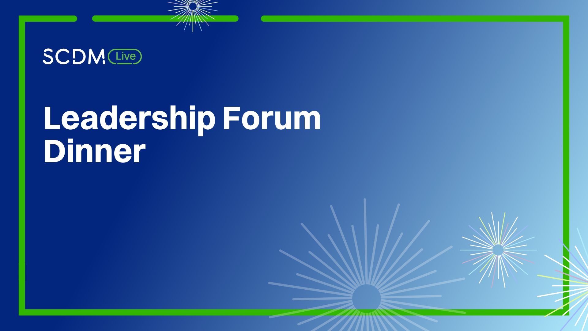 Leadership Forum Dinner