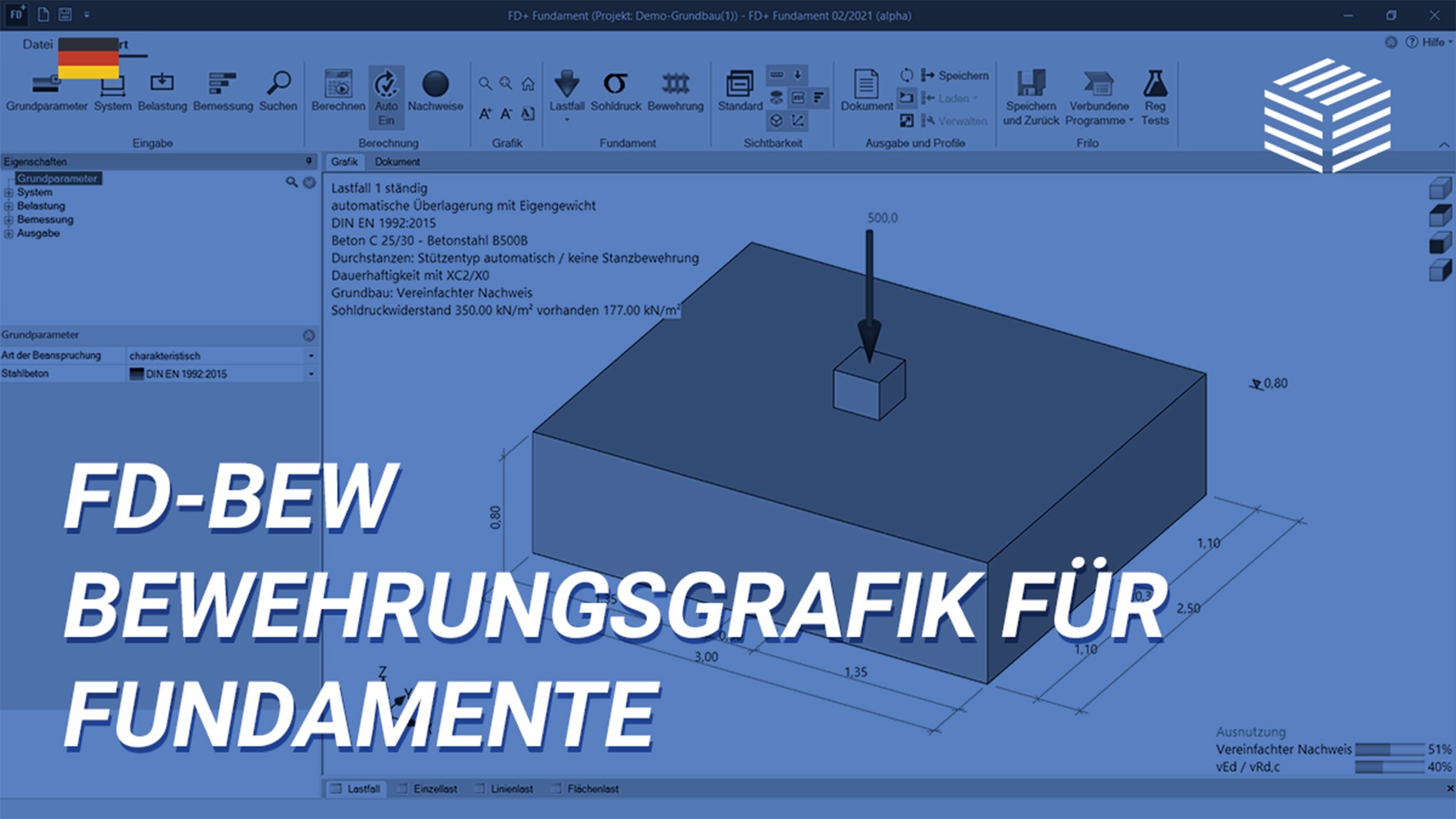 FD-BEW | Activate reinforcement graphics for foundations