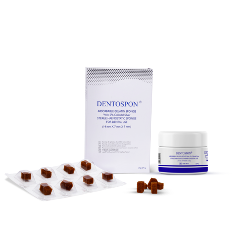 DENTOSPON®: Absorbable haemostatic/hemostatic gelatin sponge with ...