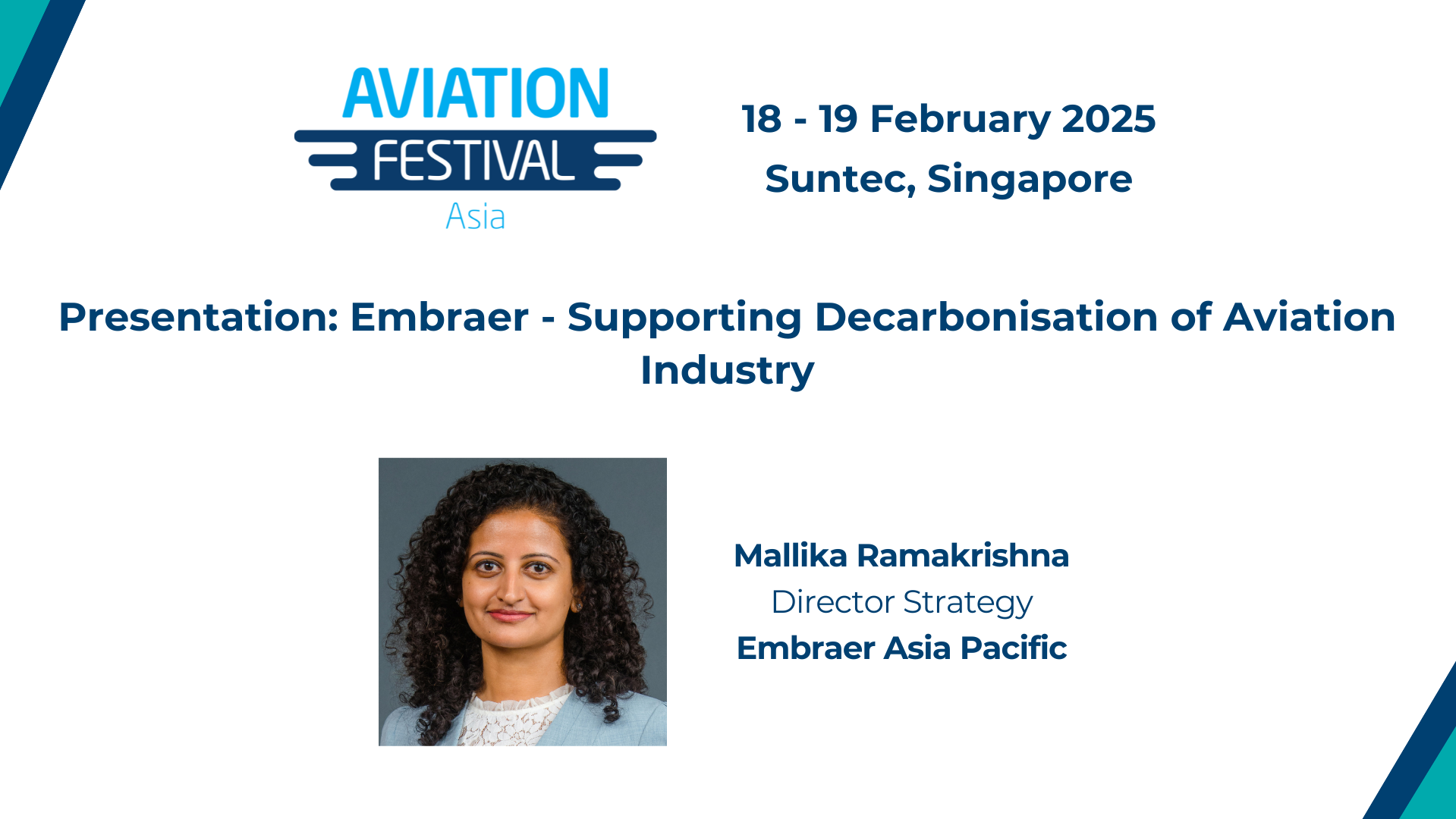 Presentation: Embraer - Supporting Decarbonisation of Aviation Industry