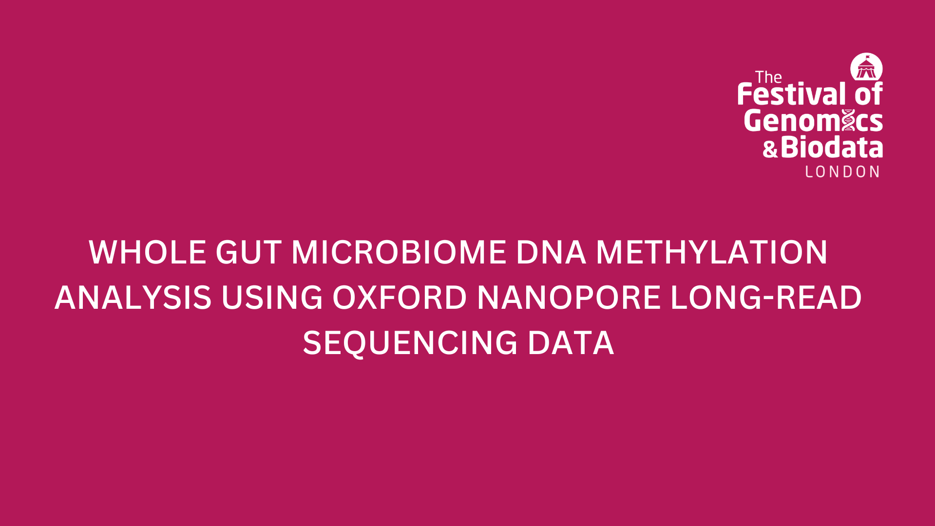Whole gut microbiome DNA methylation analysis using Oxford Nanopore ...